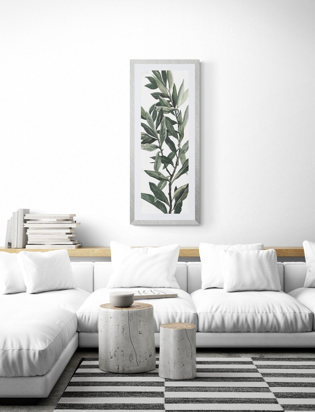 Printable Wall Art Greenery Prints Botanical Artwork 12x36 Long ...