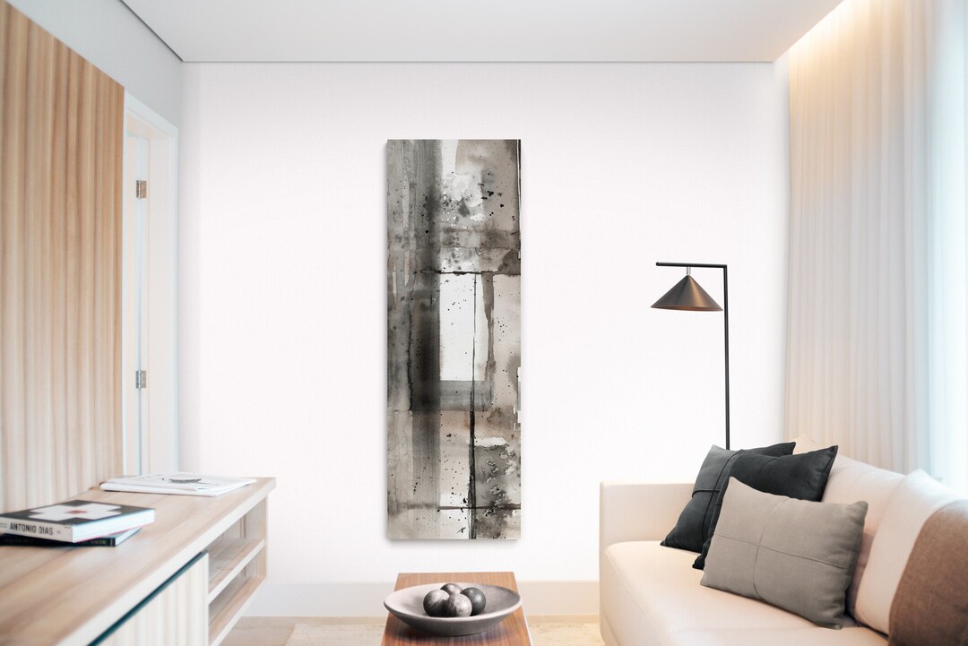 Large Canvas Print Oversize Tall Vertical Long Narrow Wall Art Abstract ...