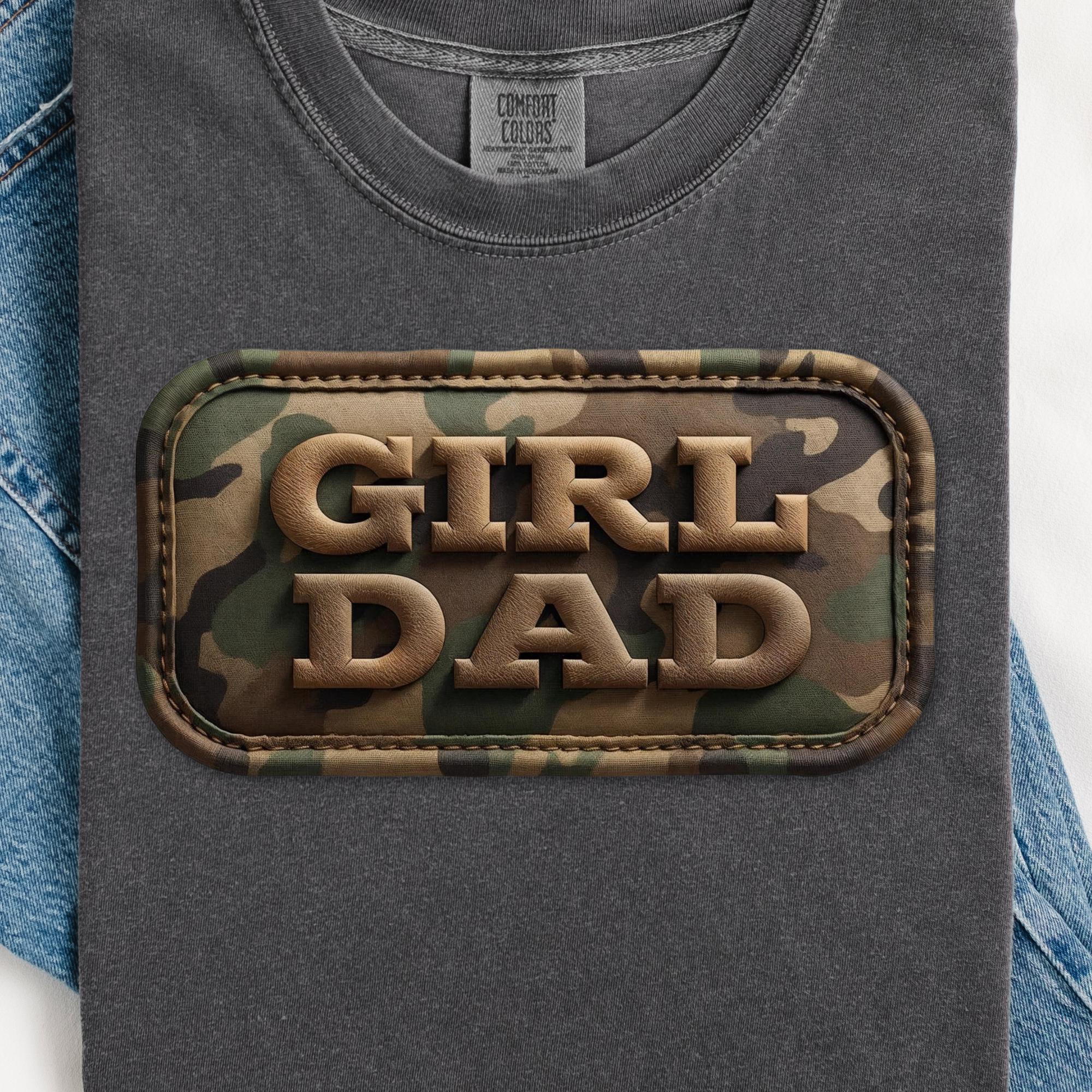 Camo Girl Dad Faux Patch PNG PLUS 20 Oz Tumbler Wrap Camouflage ...