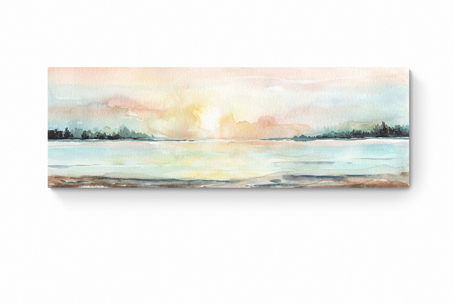 Horizontal Long Narrow Oversized Canvas Wall Art Print Above - Etsy