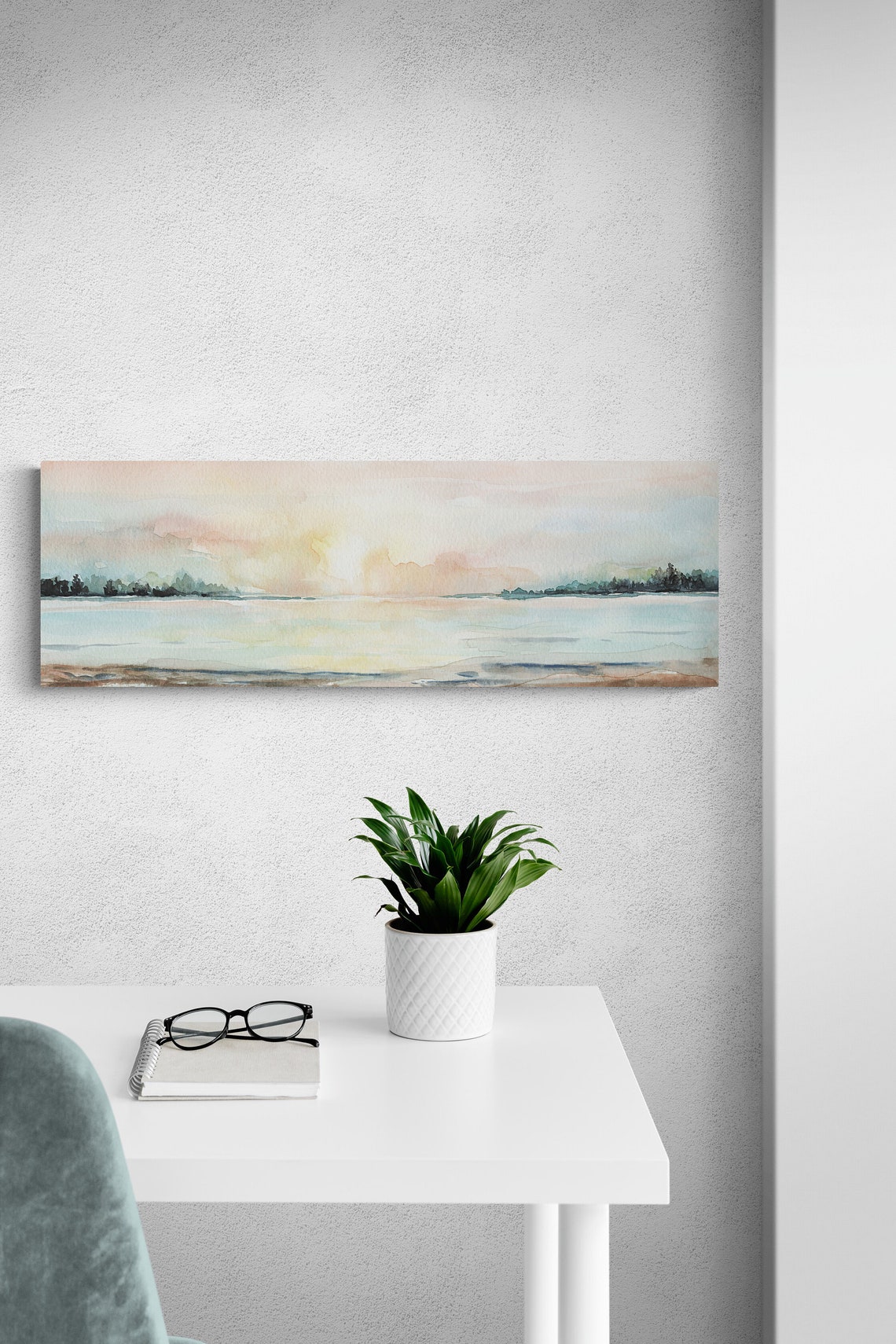 Horizontal Long Narrow Oversized Canvas Wall Art Print Above - Etsy