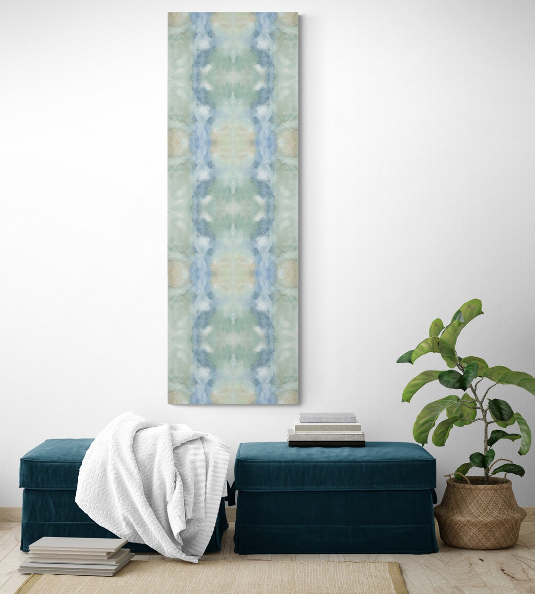 Ethereal Hippie Room Decor Tall Long Narrow Vertical Wall Art Canvas ...