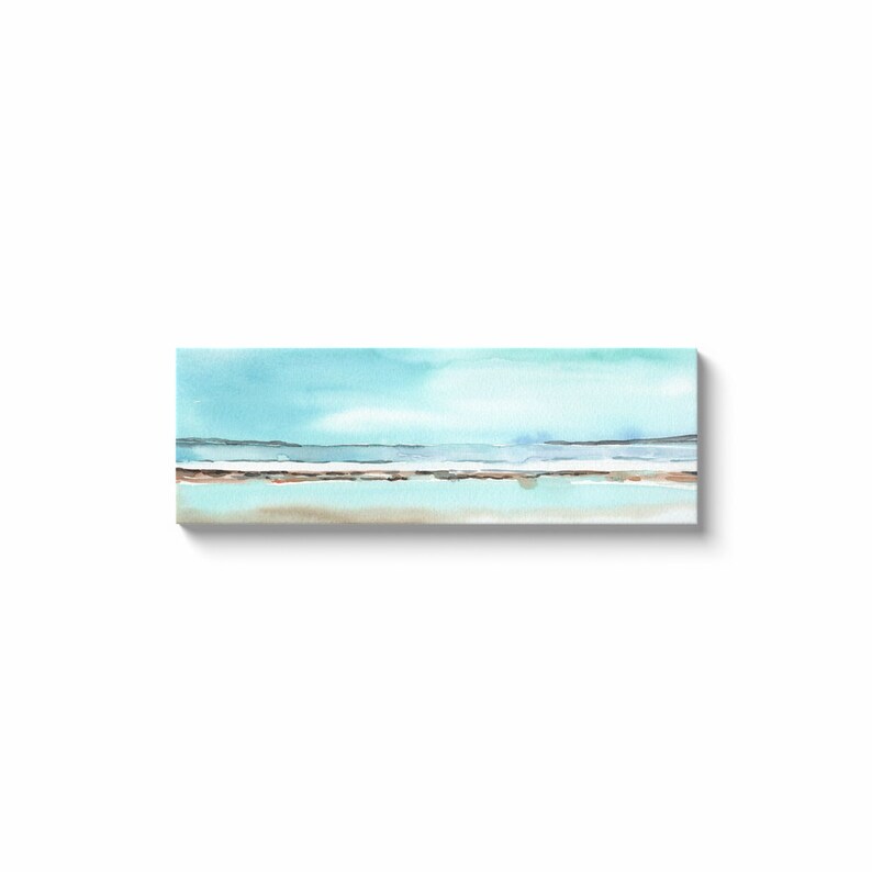 Long Narrow Horizontal Rectangular Wall Art Lake House Decor - Etsy