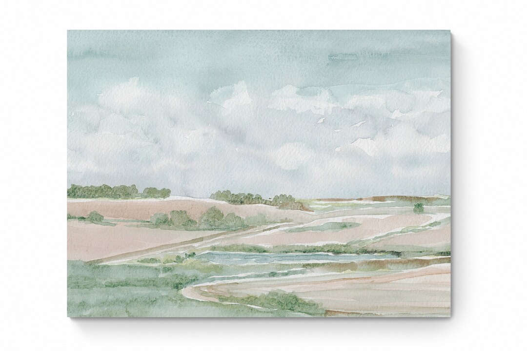 Landscape Art Painting Canvas Print Extra Large Wall Art Rectangle ...