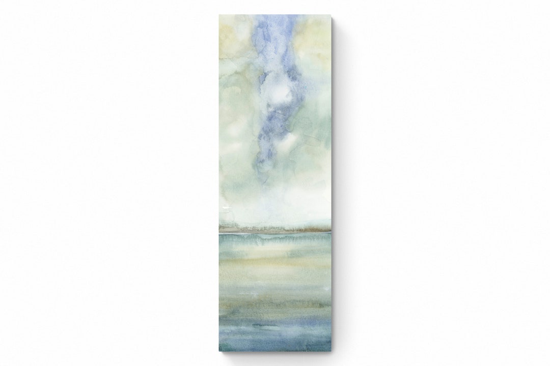 Coastal Decor Tall Long Vertical Canvas Wall Art Prints Watercolor ...