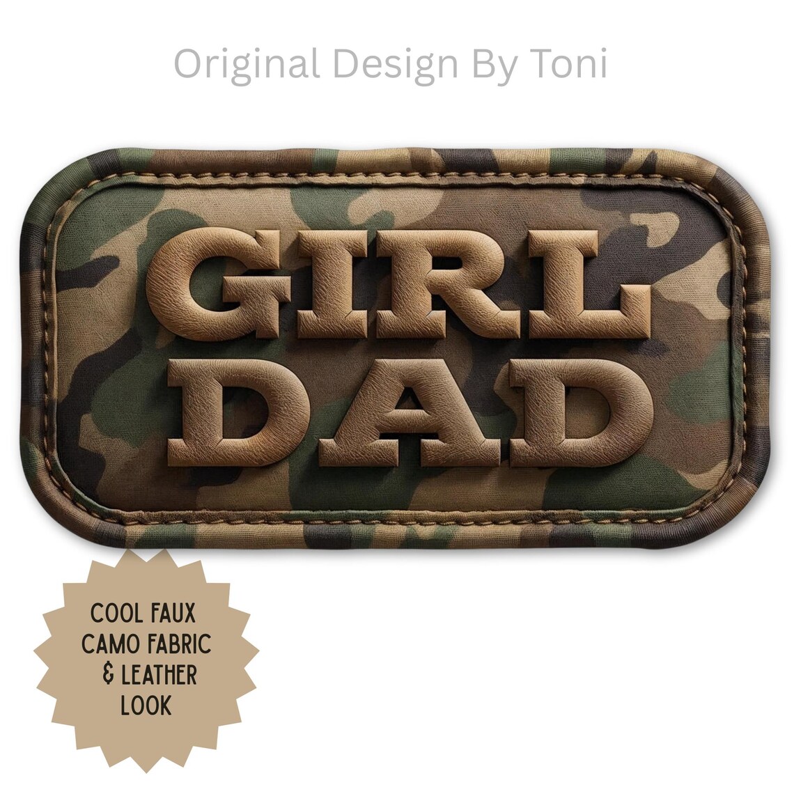 Camo Girl Dad Faux Patch PNG PLUS 20 Oz Tumbler Wrap Camouflage ...