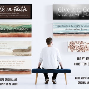 Bible Verse Horizontal Wall Art Scripture Wall Art Large - Etsy