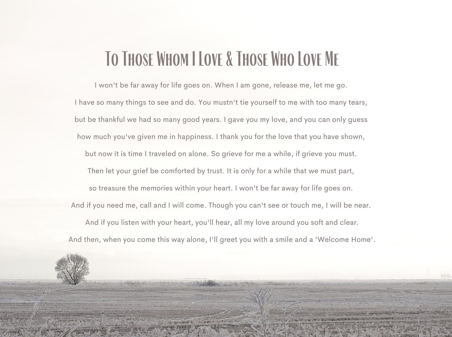 To Those Whom I Love And Those Who Love Me Printable Art Etsy