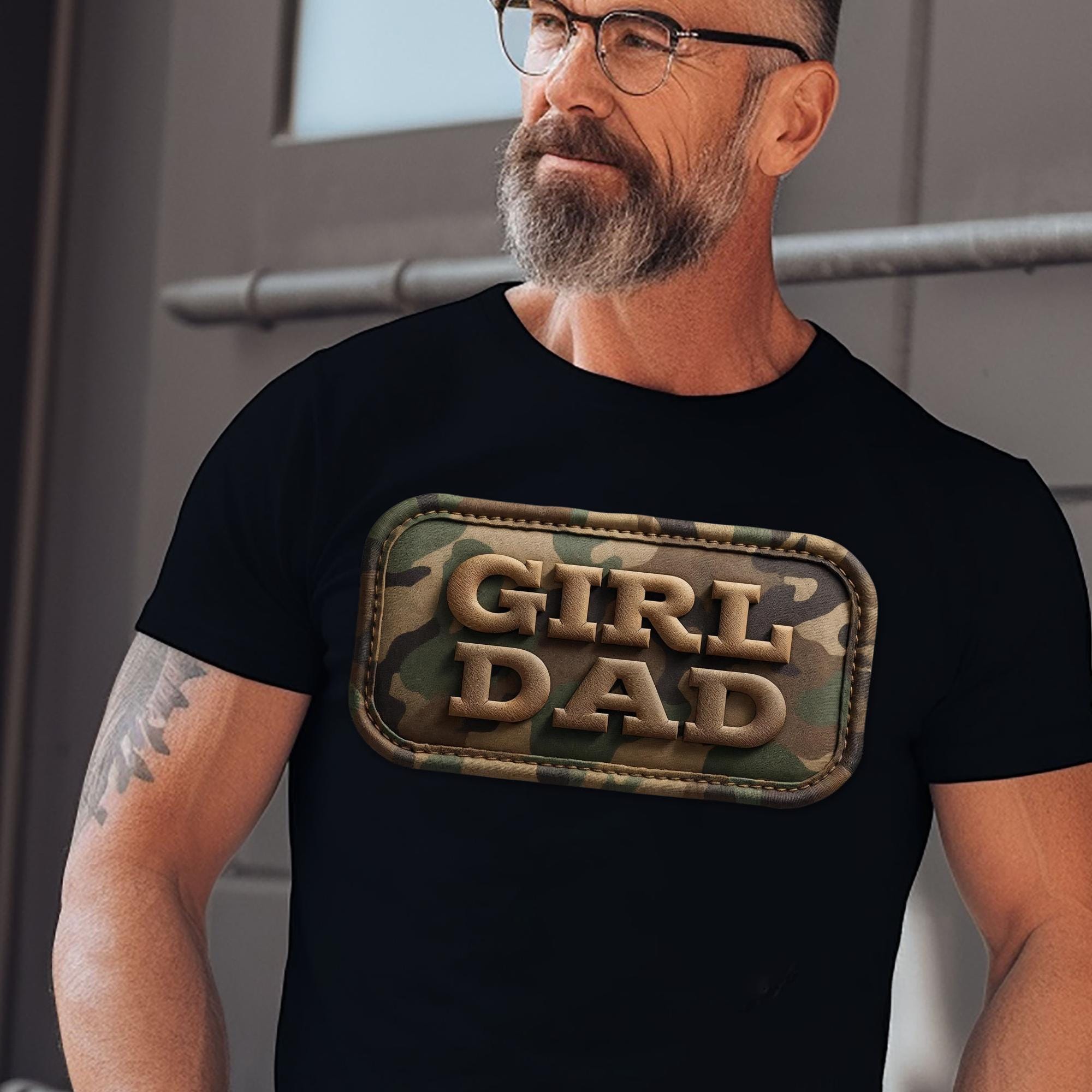 Camo Girl Dad Faux Patch PNG PLUS 20 Oz Tumbler Wrap Camouflage ...