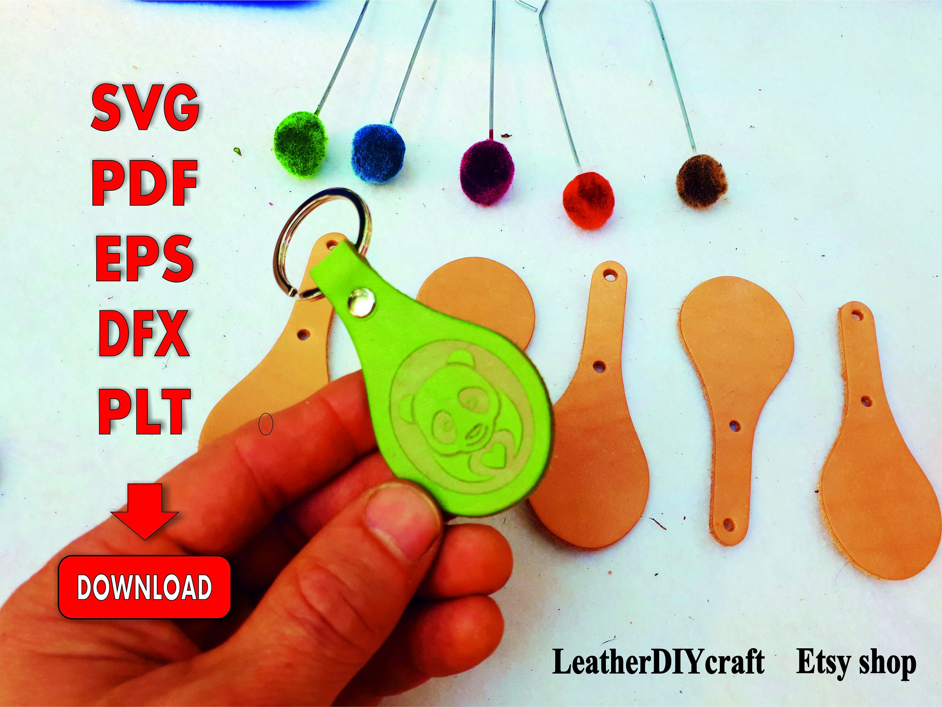 Childrens Keychain Blank SVG Template Laser Cut Files - Etsy