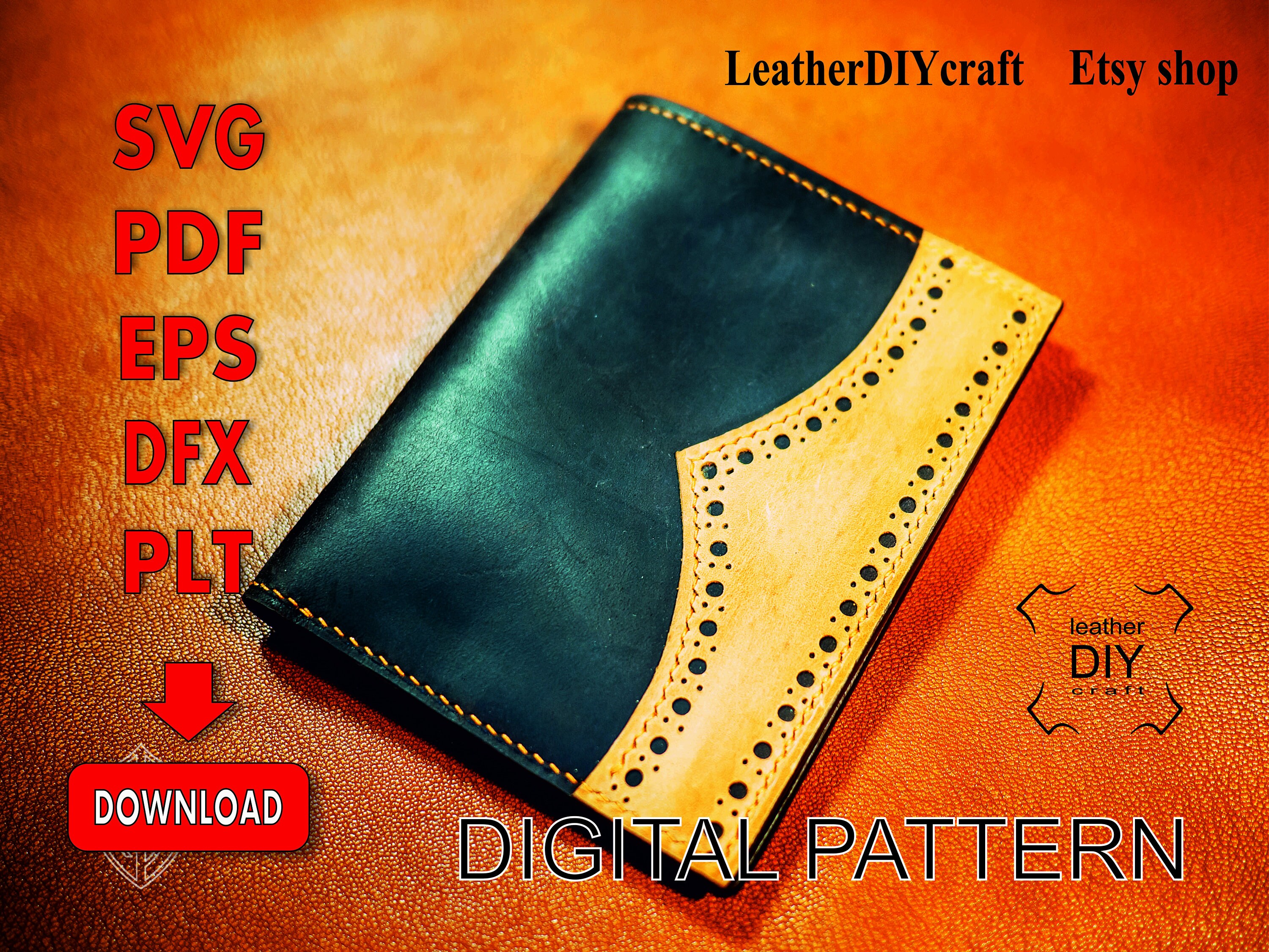 Document Wallet SVG Template Passport Holder Vector Travel - Etsy