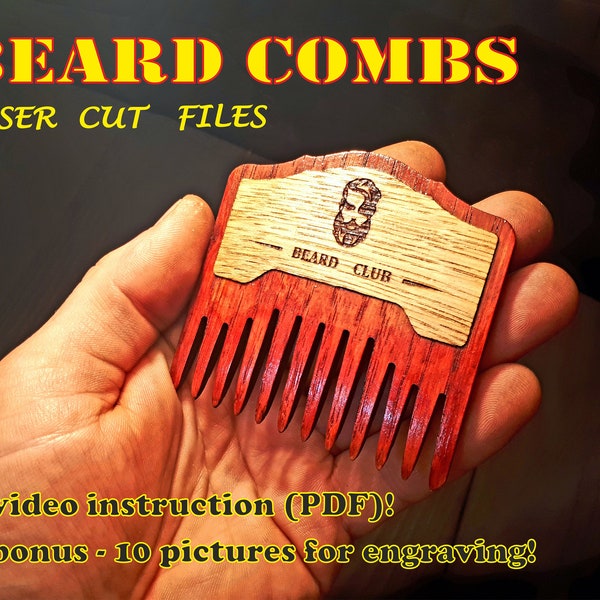 Beard Comb Svg Files - Etsy