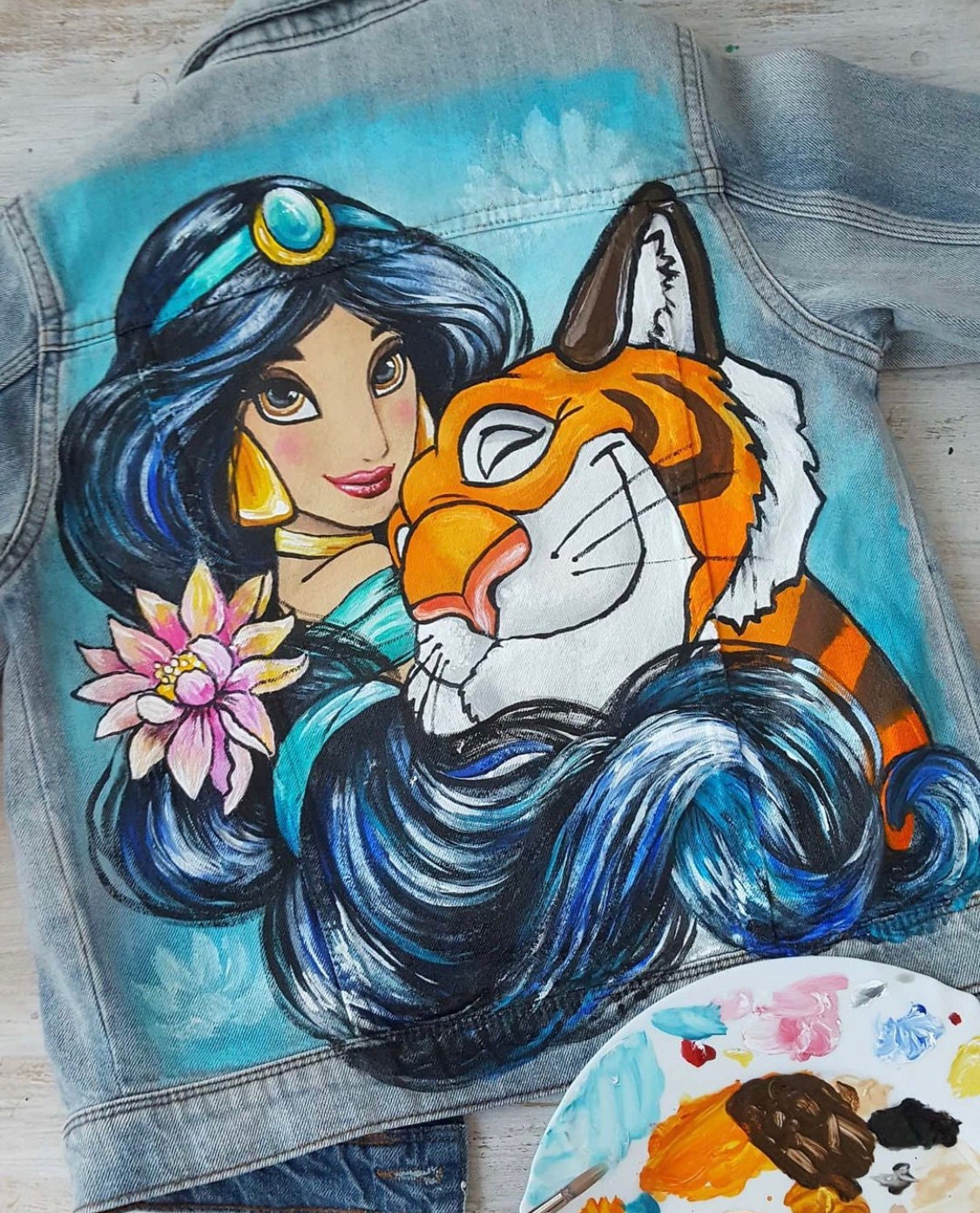 Custom Denim Jacket.hand Painted Jacket - Etsy