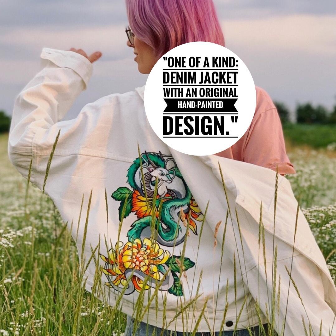 Painted Denim Jacket,custom Denim Jacket,personalized Clothes,hand ...