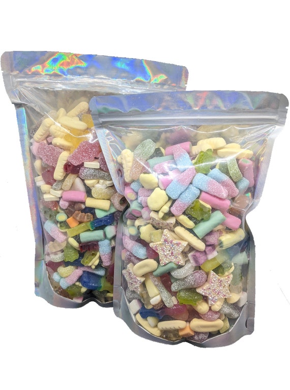 Pick N Mix Sweet Bag 400g 800g 1kg 1.5kg Pouch Personalised - Etsy UK