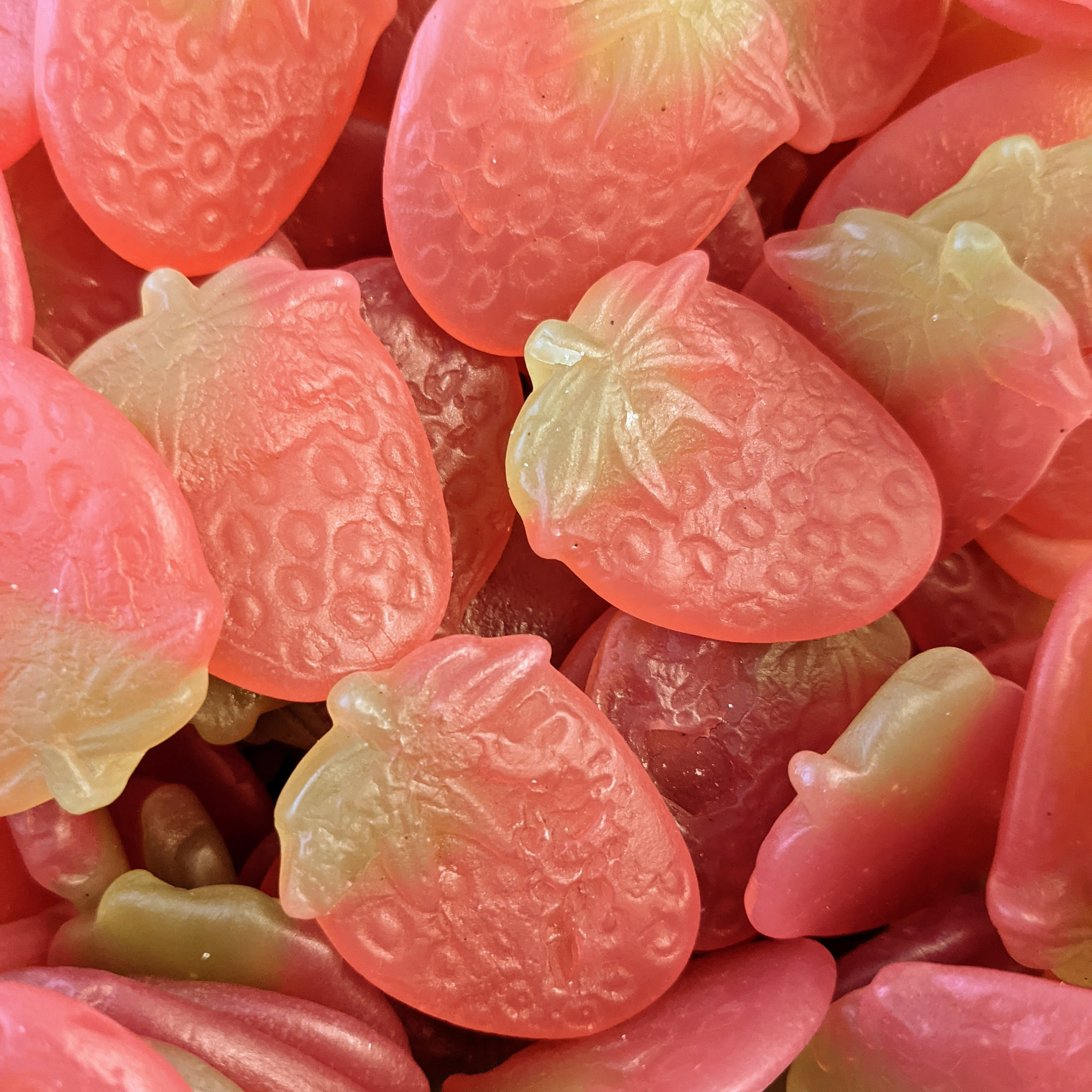 Giant Strawberries Sweet Bag 100g 200g 400g 800g 1kg Vegan Vegetarian ...