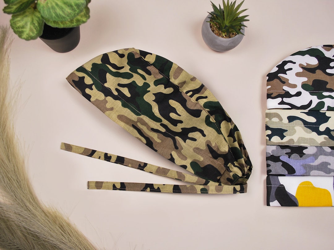 Scrub Caps Men, Camo Doctors Hats, Surgical Cap Army, Scrub Hat ...