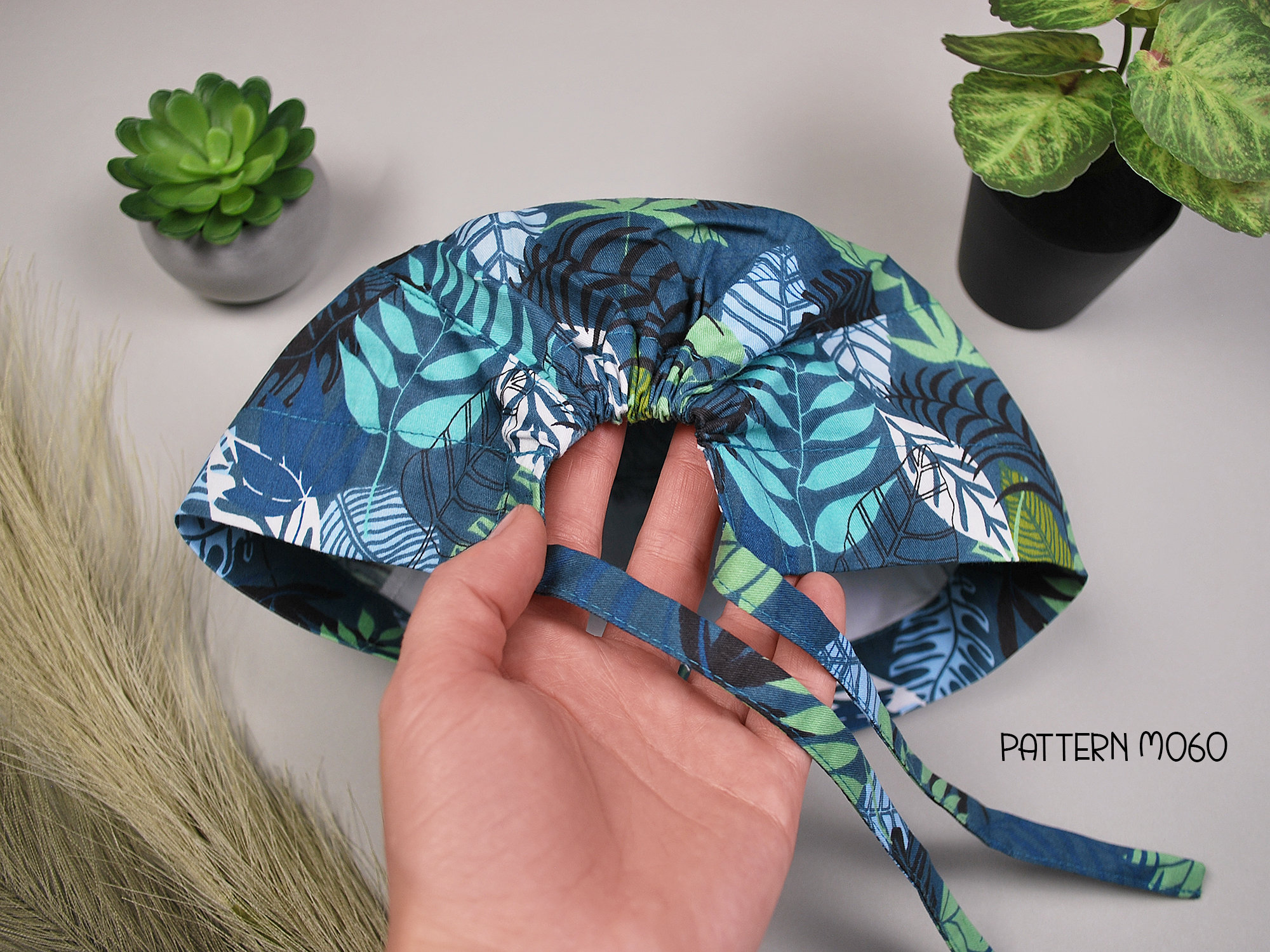 Scrub Caps for Men, Surgical Cap Leaf, Mens Scrub Hats, Leaves Scrub ...