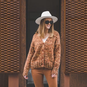 Short Cardigan Jacket for Woman, Ropped Buttoned Bomber, Open Front ...