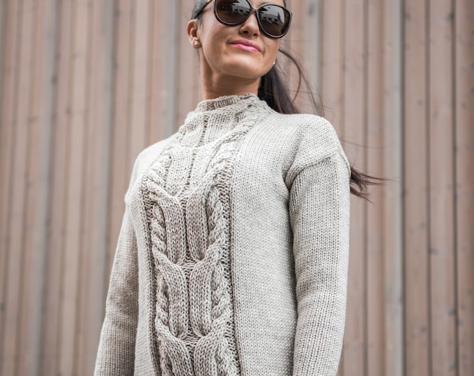Cable Knit Women Sweater Big Bulky Chunky Knit Sweater Women - Etsy