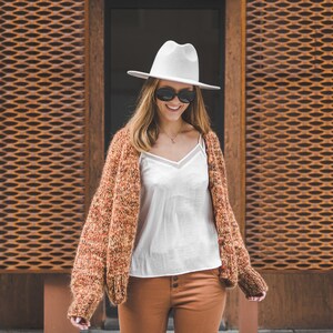 Short Cardigan Jacket for Woman, Ropped Buttoned Bomber, Open Front ...