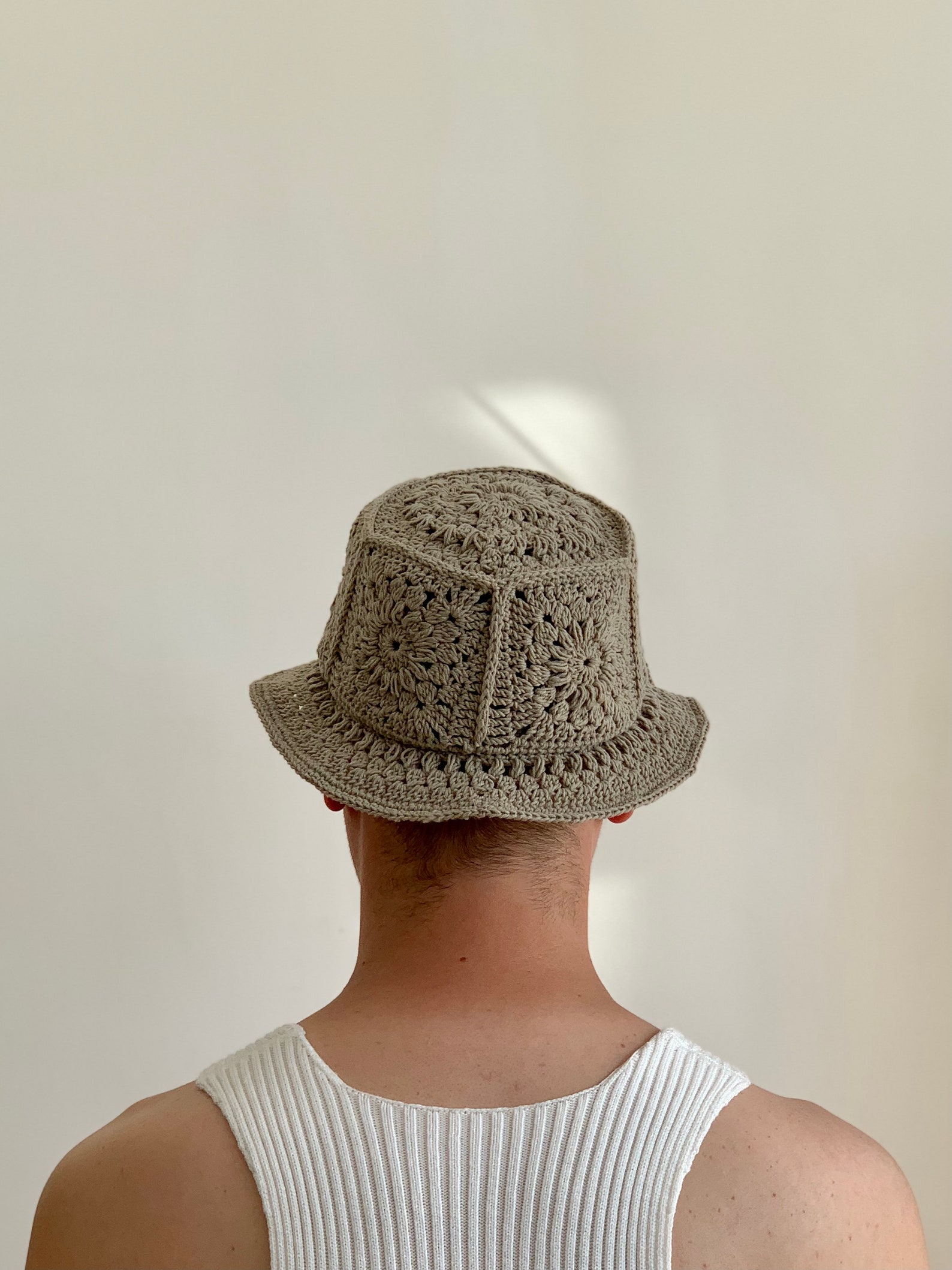 Handmade Recycled Cotton Bucket Hat Crochet / Macrame Style - Etsy