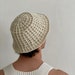 Waffle Recycled Cotton Bucket Hat Handmade Crochet / Macrame Style ...