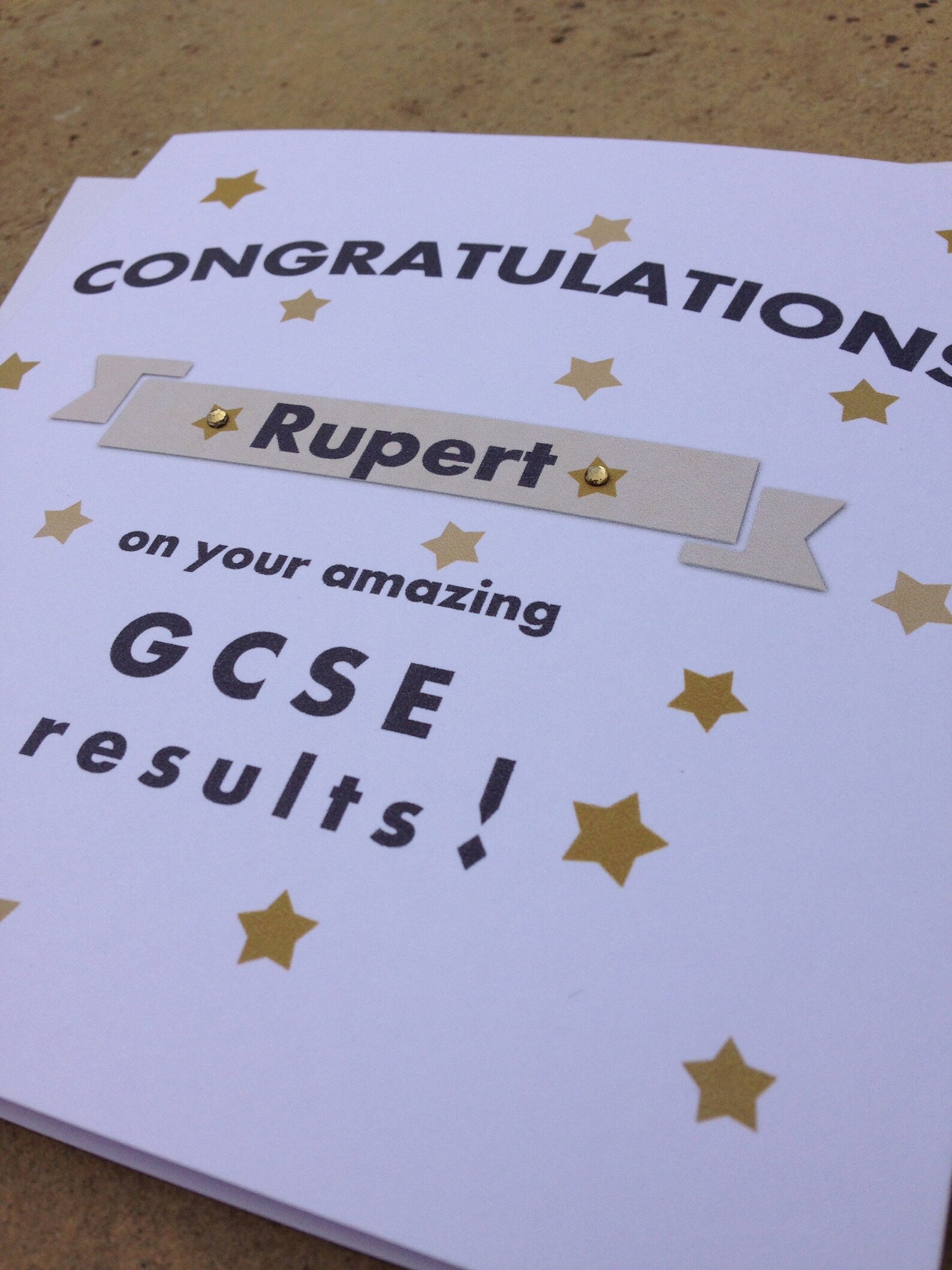 Personalised Exam Congratulations Card GCSE Results Card A - Etsy UK