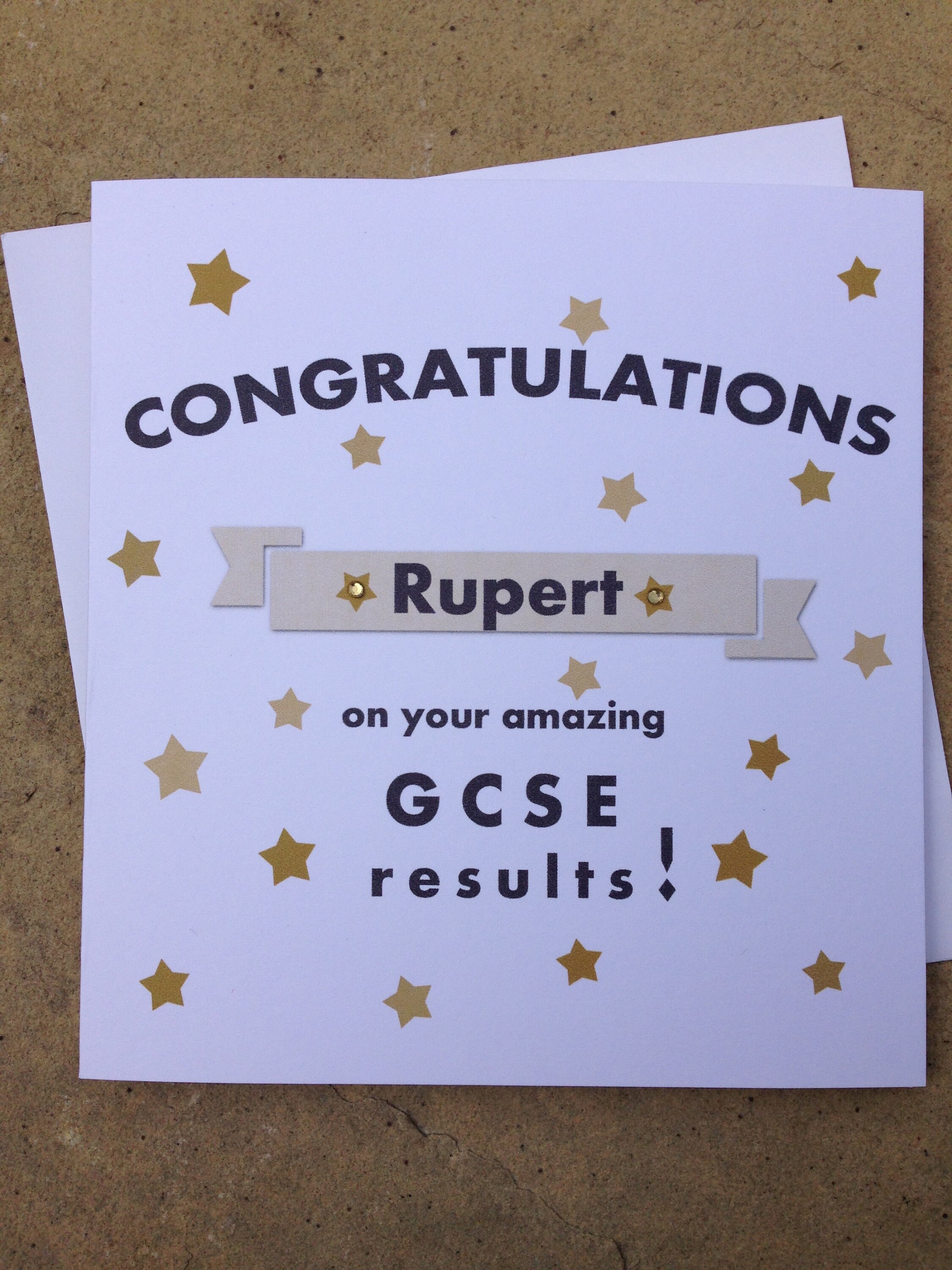 Personalised Exam Congratulations Card GCSE Results Card A - Etsy UK