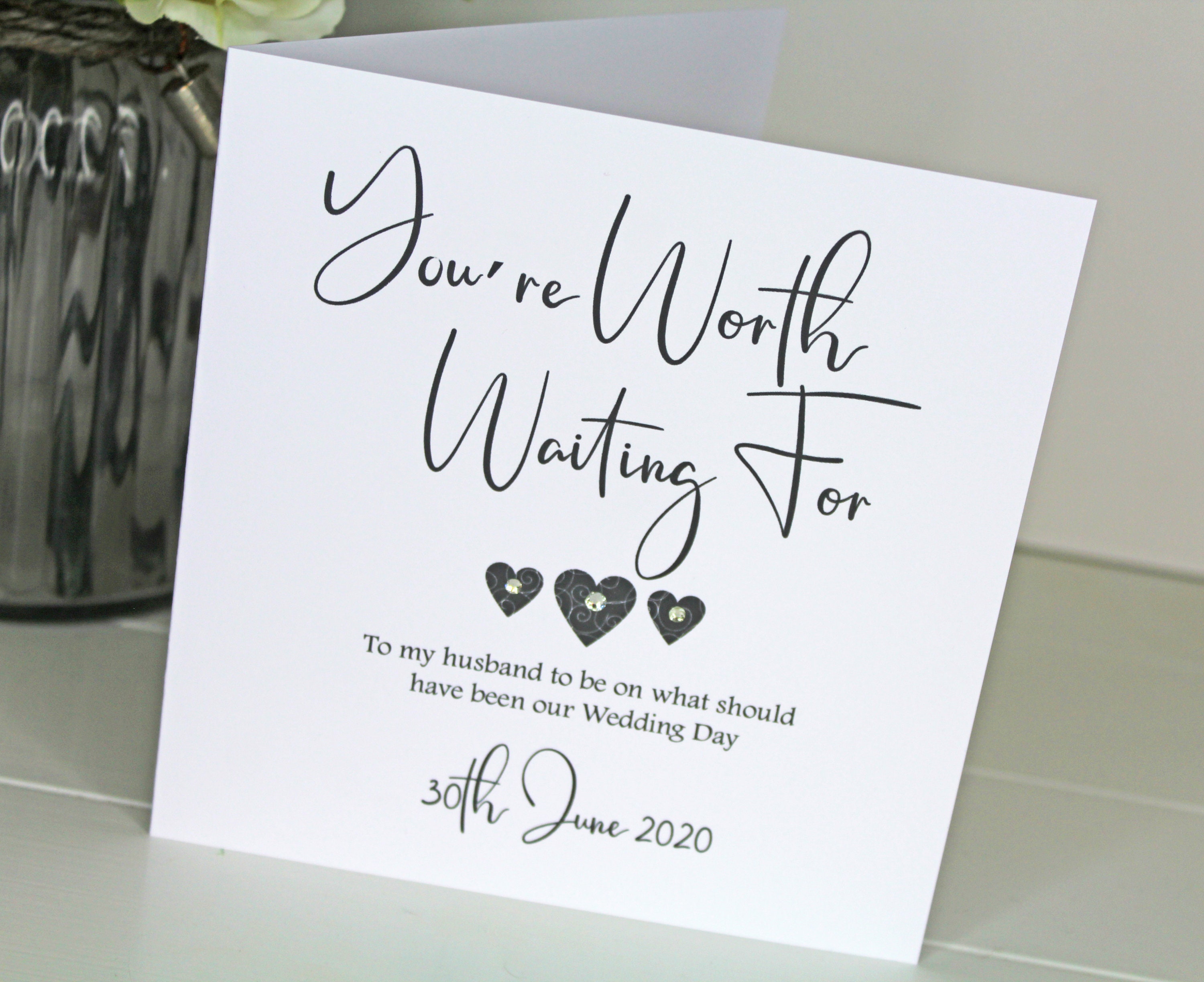 Delayed Wedding Card Postponed Wedding Card Original Wedding - Etsy UK