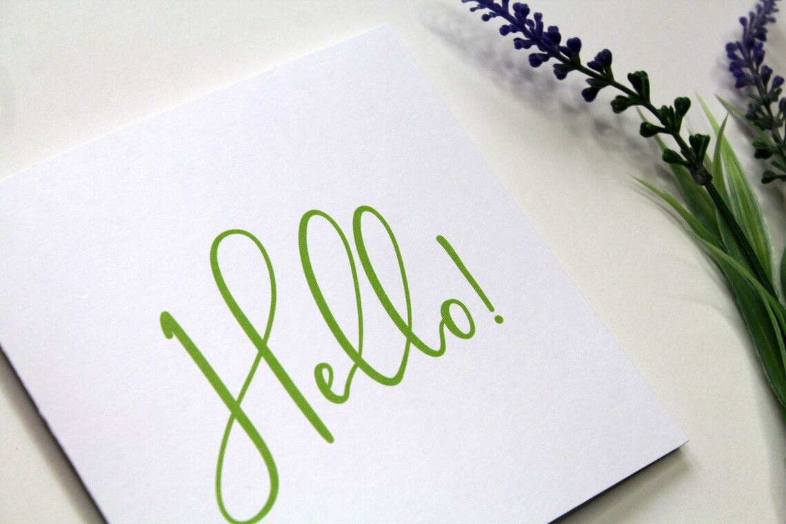 Just to Say Hello Card Miss You How Are You Friend Card Keep | Etsy