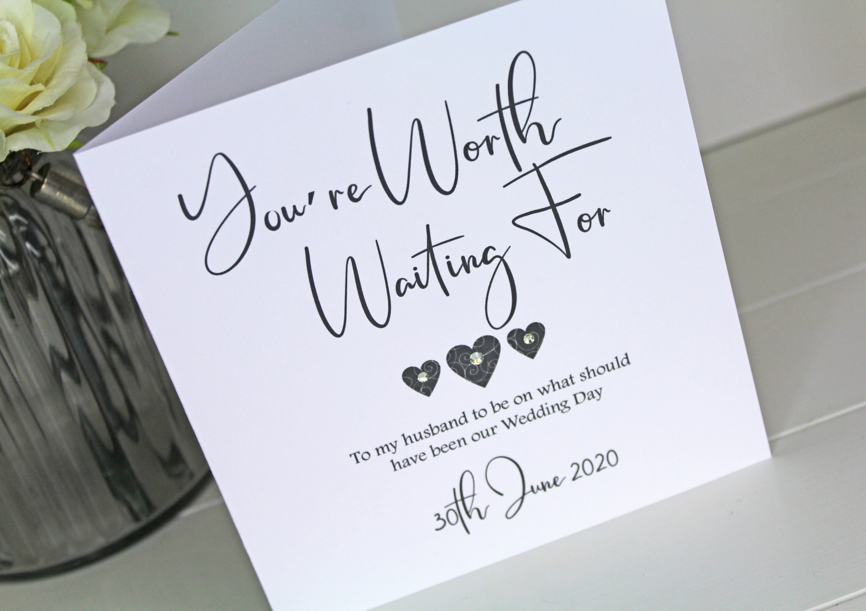 Delayed Wedding Card Postponed Wedding Card Original Wedding - Etsy UK