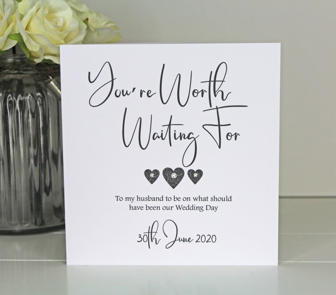 Delayed Wedding Card Postponed Wedding Card Original Wedding Day Would ...