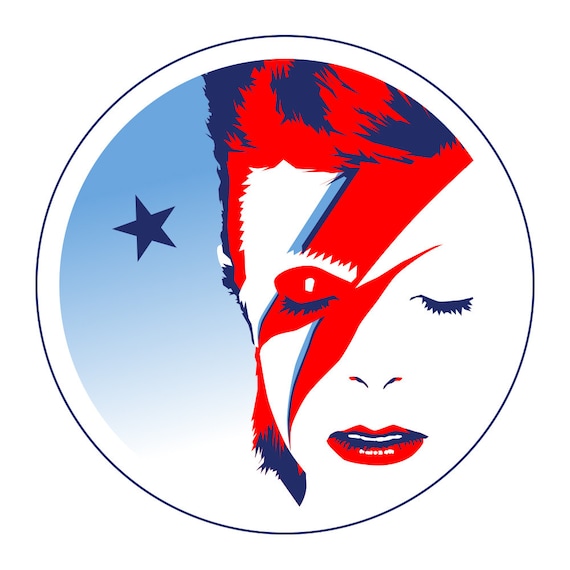 Ziggy Stardust Logo David Bowie Ziggy Stardust Album 30.5x30.5cm