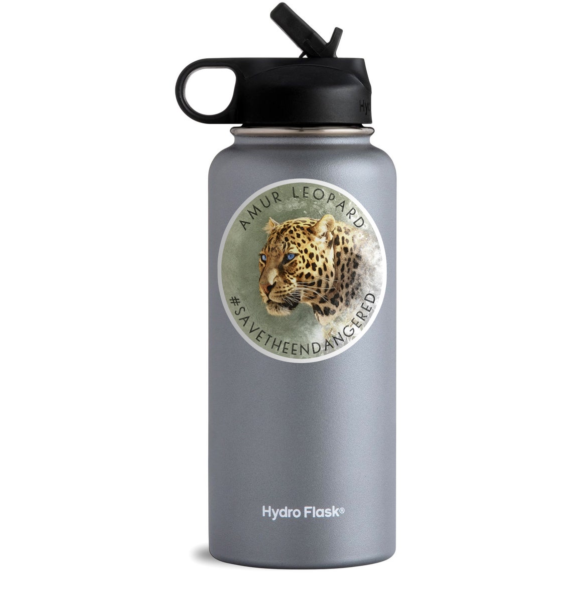 Endangered Amur Leopard Hydro Flask Sticker - Etsy