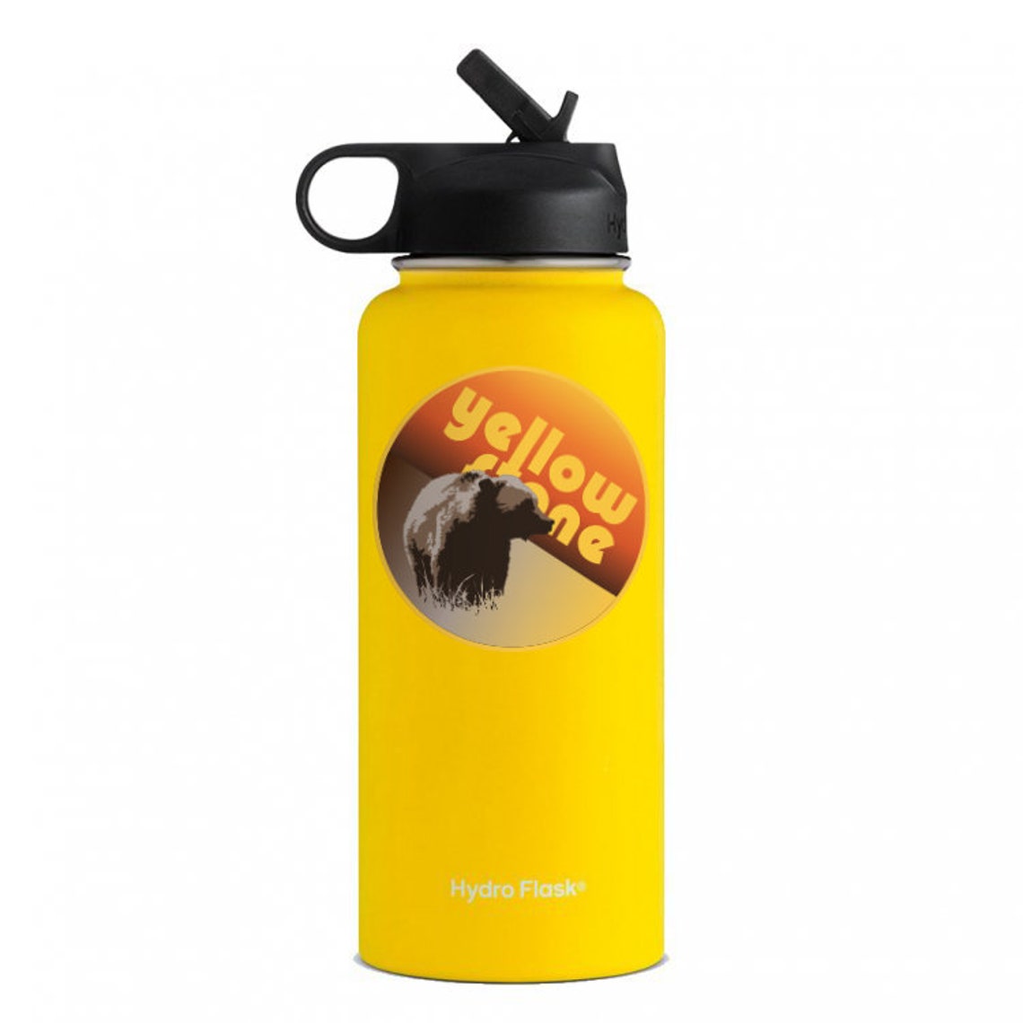 Yellowstone Grizzly Hydro Flask Sticker - Etsy