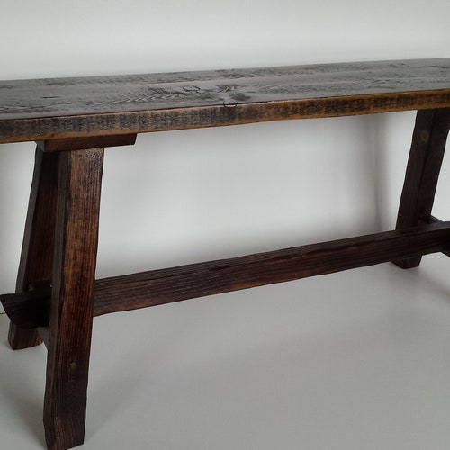 Handmade Rustic Farmhouse Bench - Etsy
