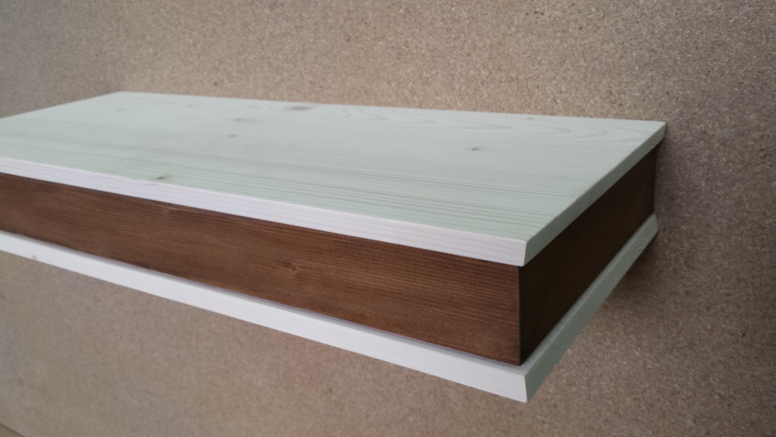 Wooden Shelf With Hidden Drawer and Magnetic Lock - Etsy
