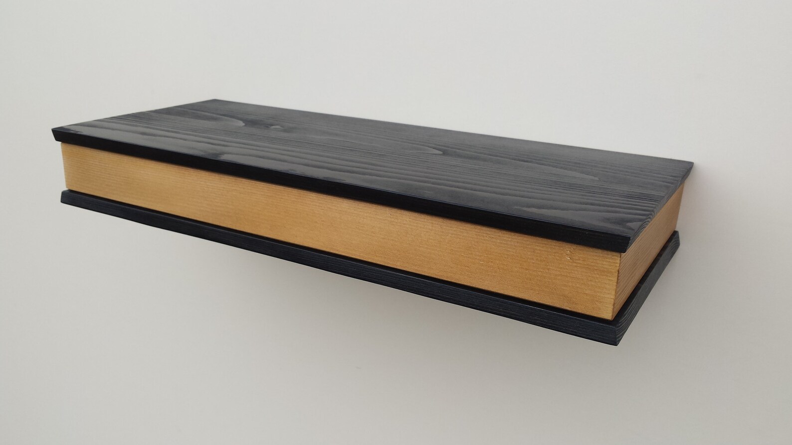 Wooden Shelf With Hidden Drawer and Magnetic Lock - Etsy