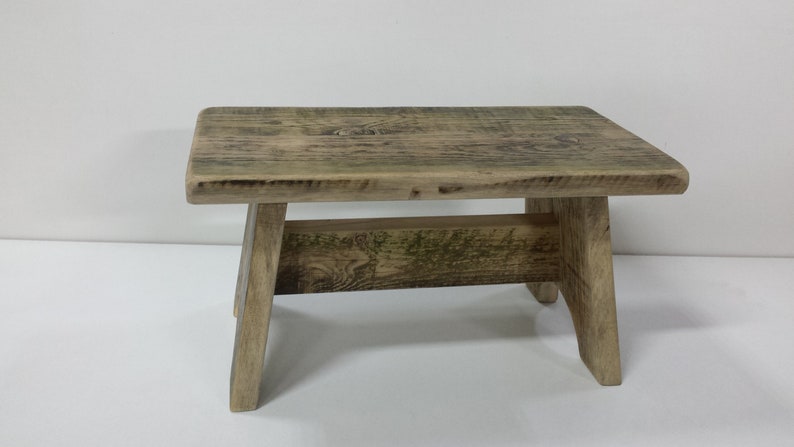 Recycled Wood Rustic Step Stool | Etsy