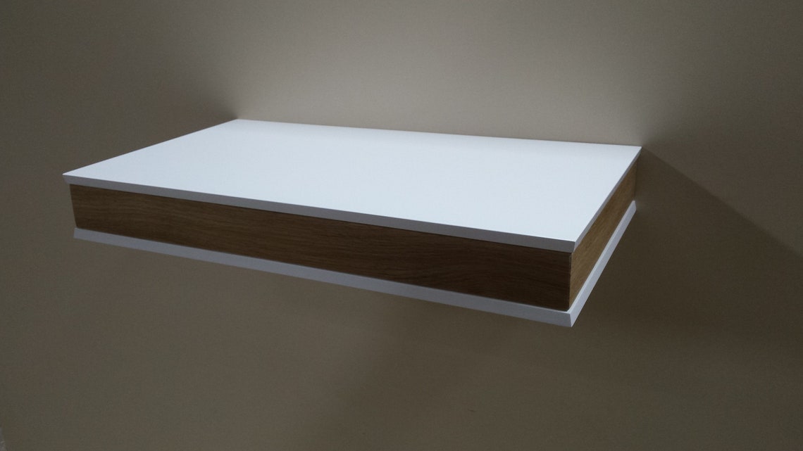 Floating Shelf With Hidden Drawer and Magnet Lock - Etsy