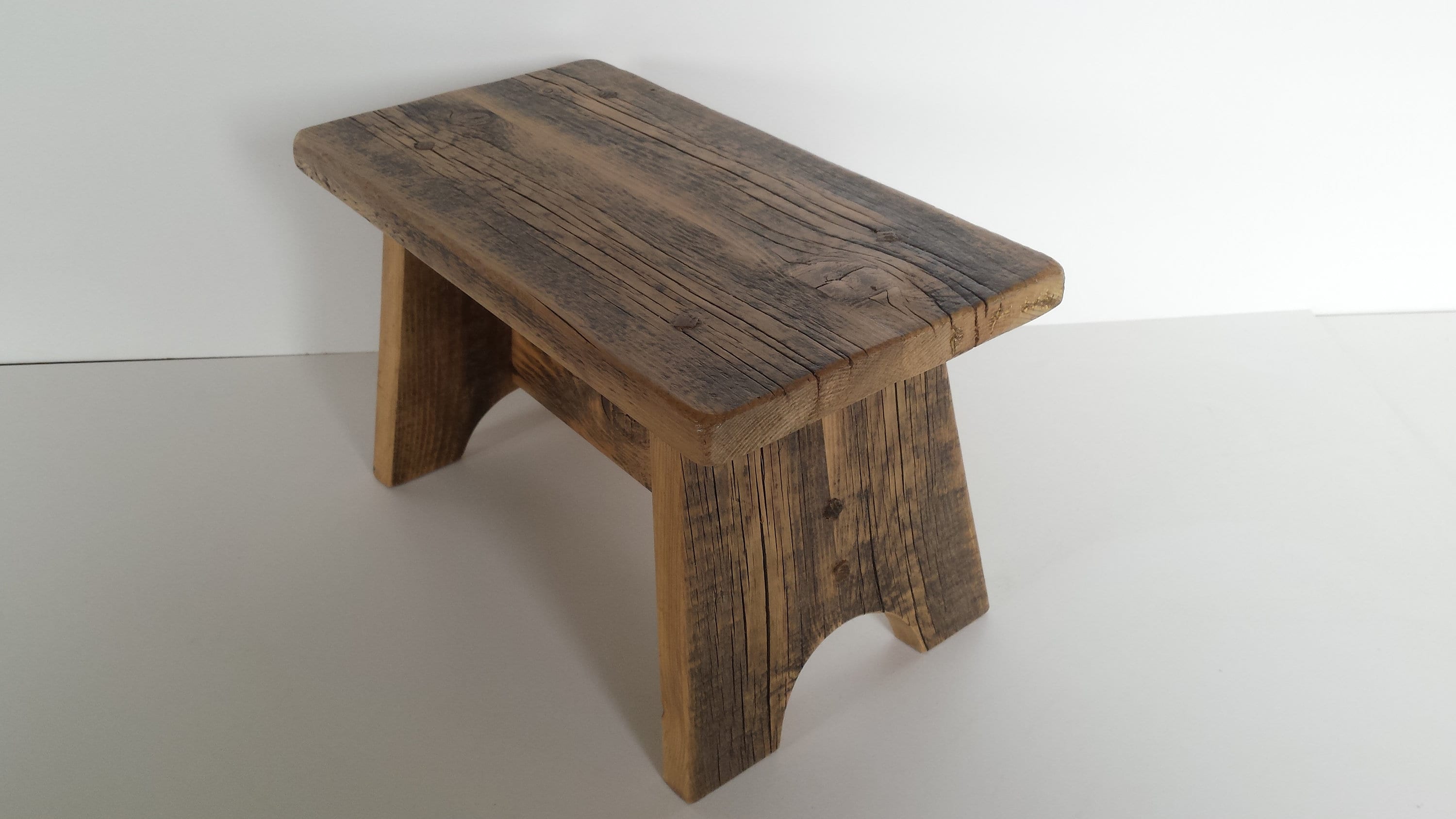 Recycled Wood Rustic Step Stool - Etsy