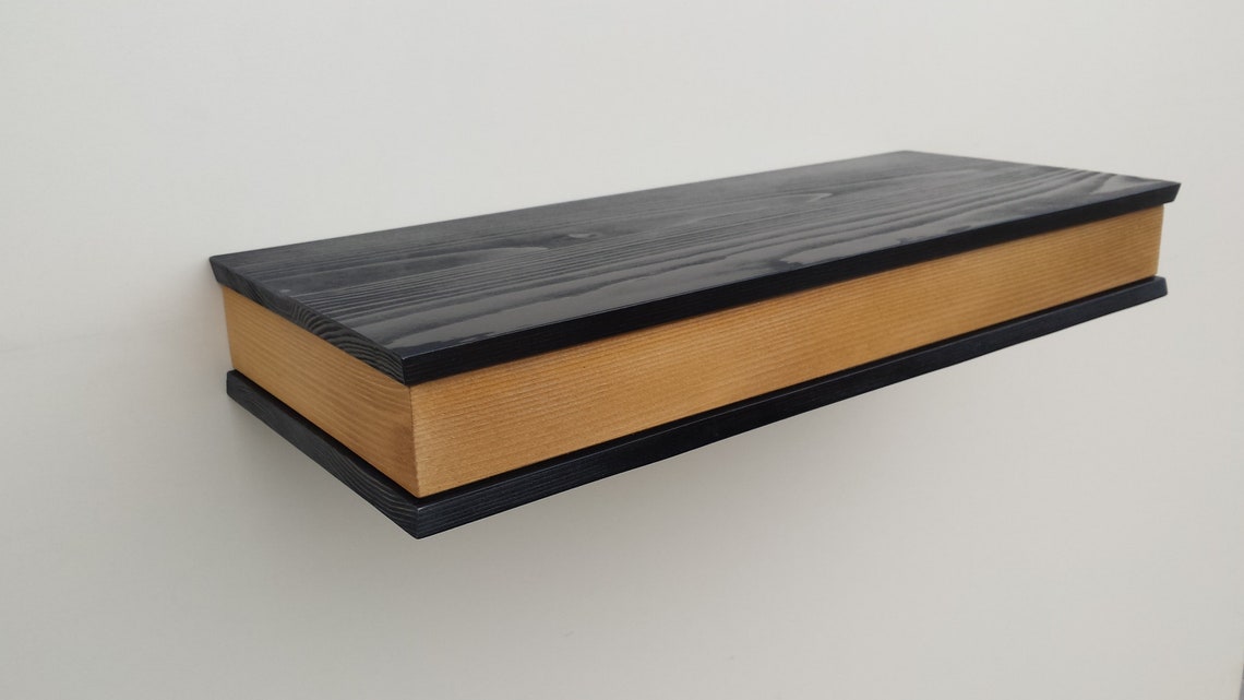 Wooden Shelf With Hidden Drawer and Magnetic Lock | Etsy