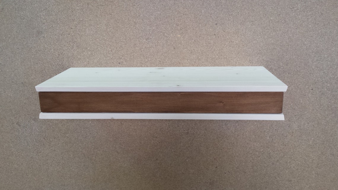 Wooden Shelf With Hidden Drawer and Magnetic Lock - Etsy