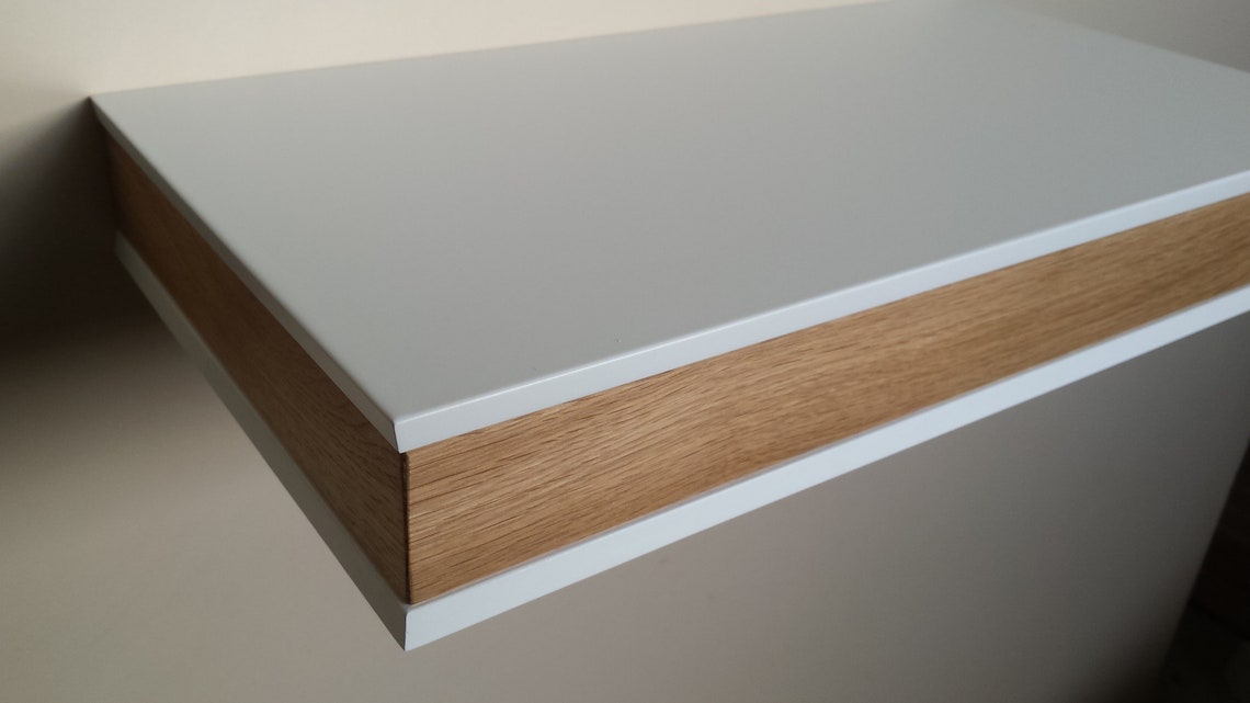 Floating Shelf With Hidden Drawer and Magnet Lock - Etsy