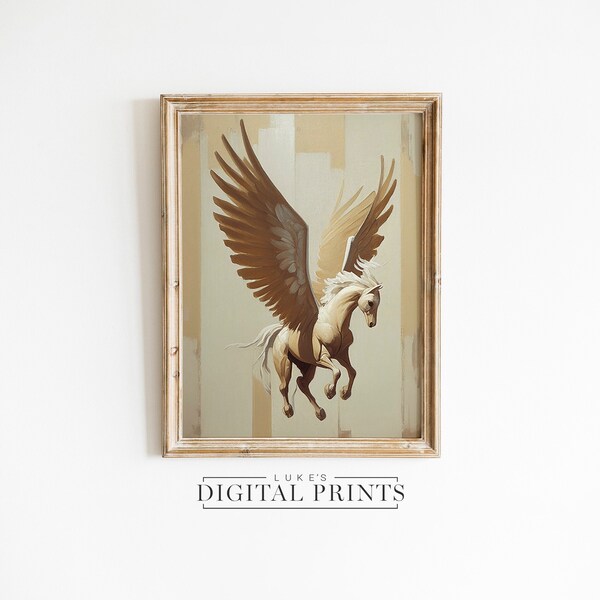 Flying Horse Painting - Etsy