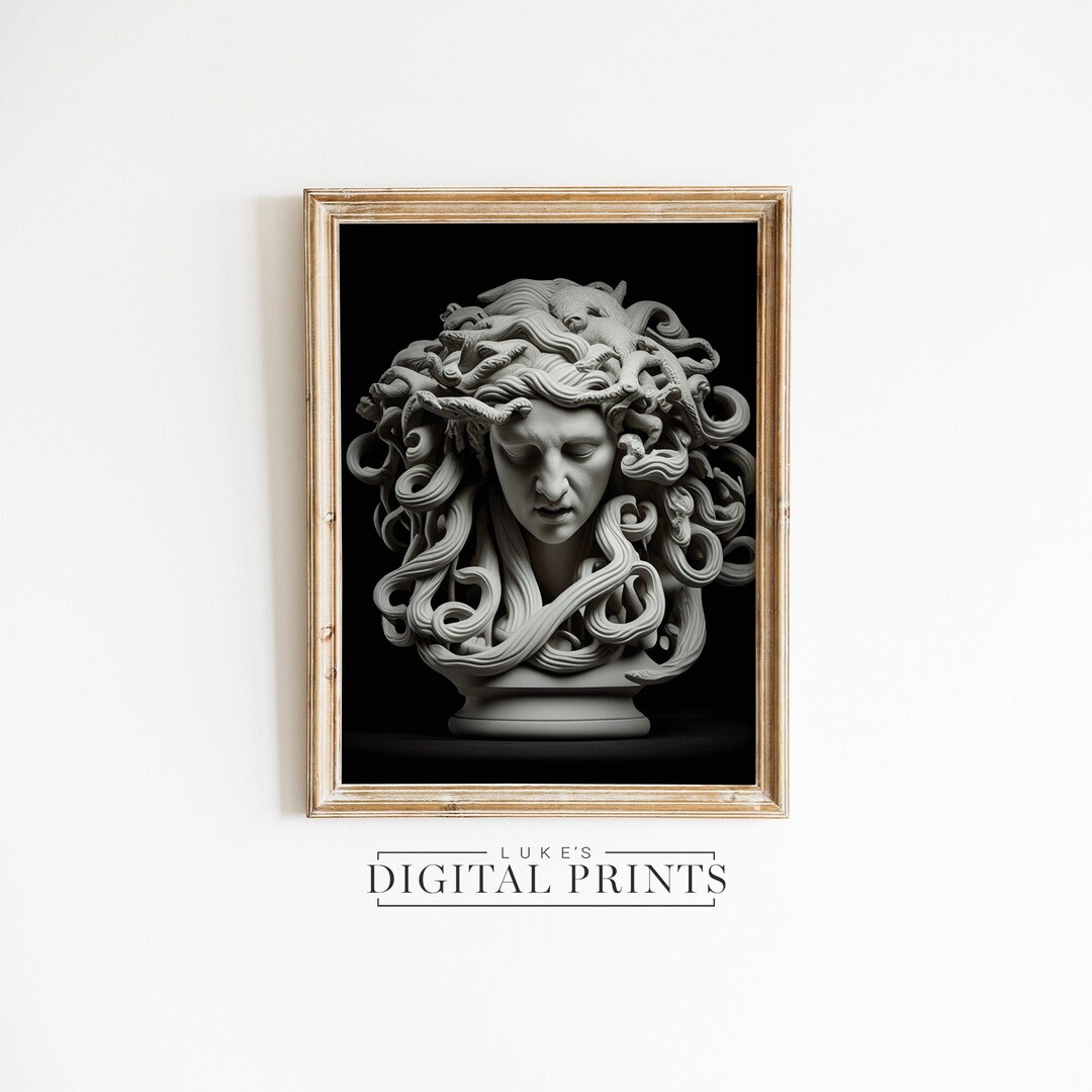 Modern Art Medusa Print - Digital Download - Greek Mythology Poster ...