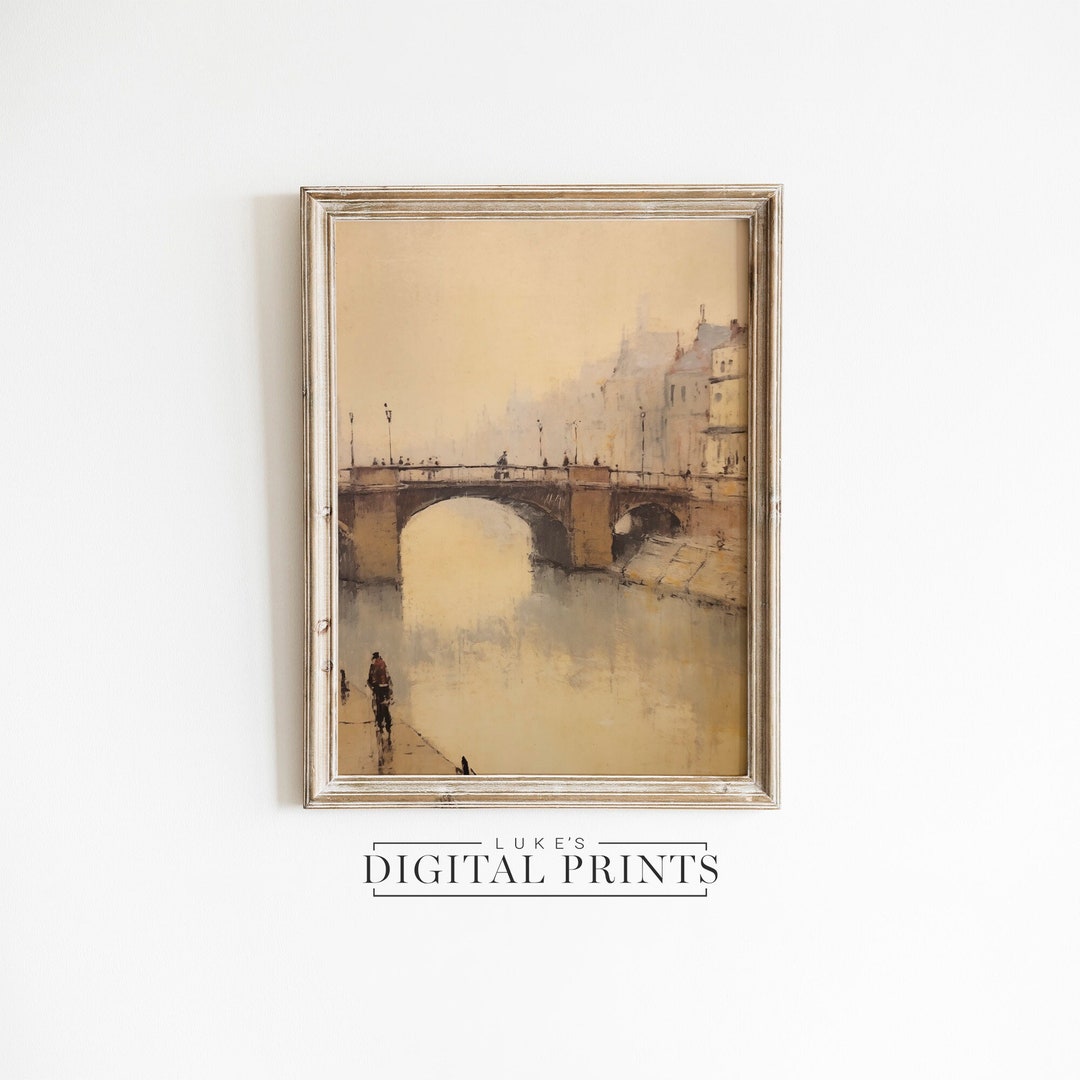 Rustic London Landscape Print - Digital Art Download - Victorian ...