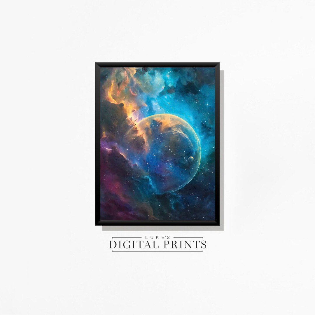 The Bubble Nebula Poster - Digital Print Download - Vibrant ...