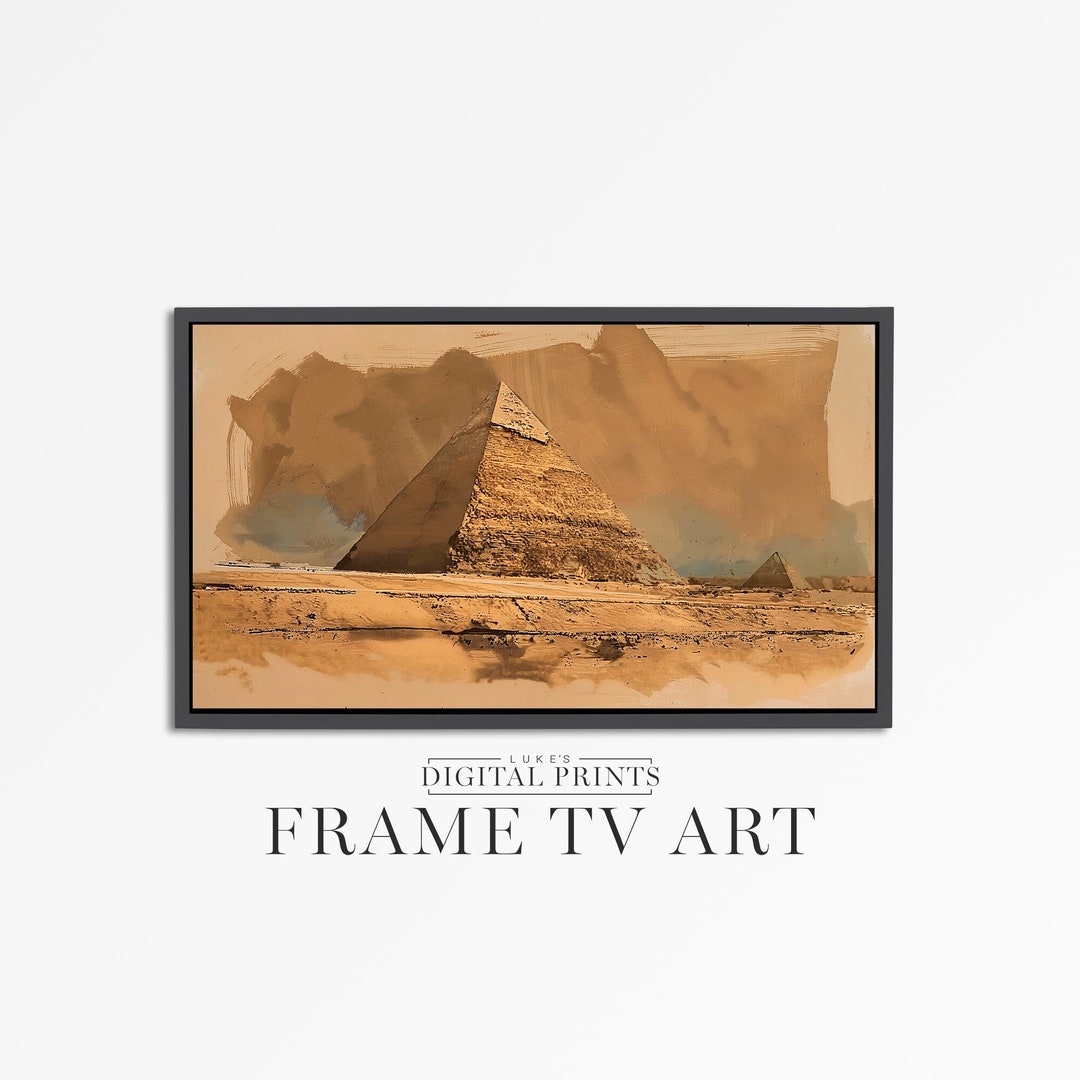 Ancient Pyramids of Giza Painting - Samsung FRAME TV Art Digital ...